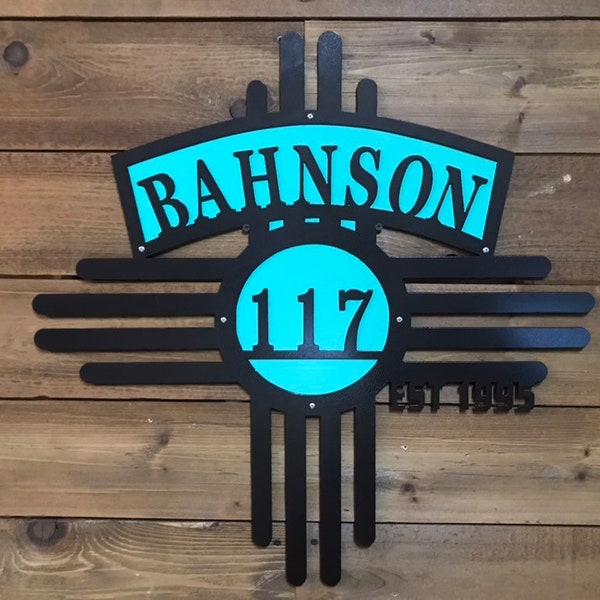 Zia Symbol Metal Wall Art - Etsy