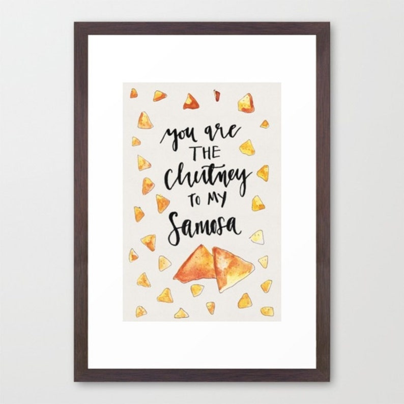 Samosa Chutney Art Print - Etsy