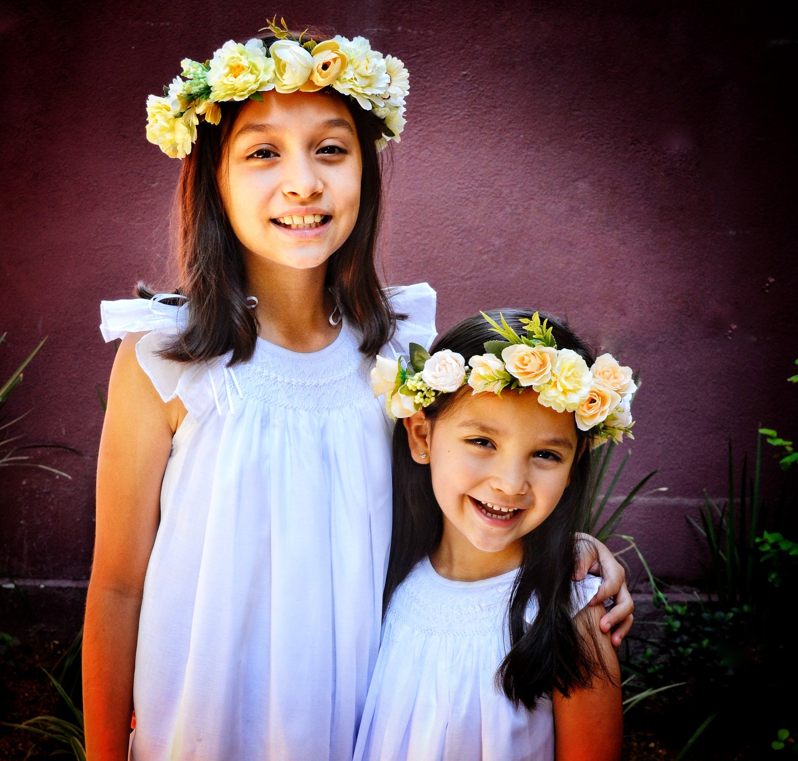 Flower Girl Dress Cotton Fabric Matching Sister Dresses | Etsy