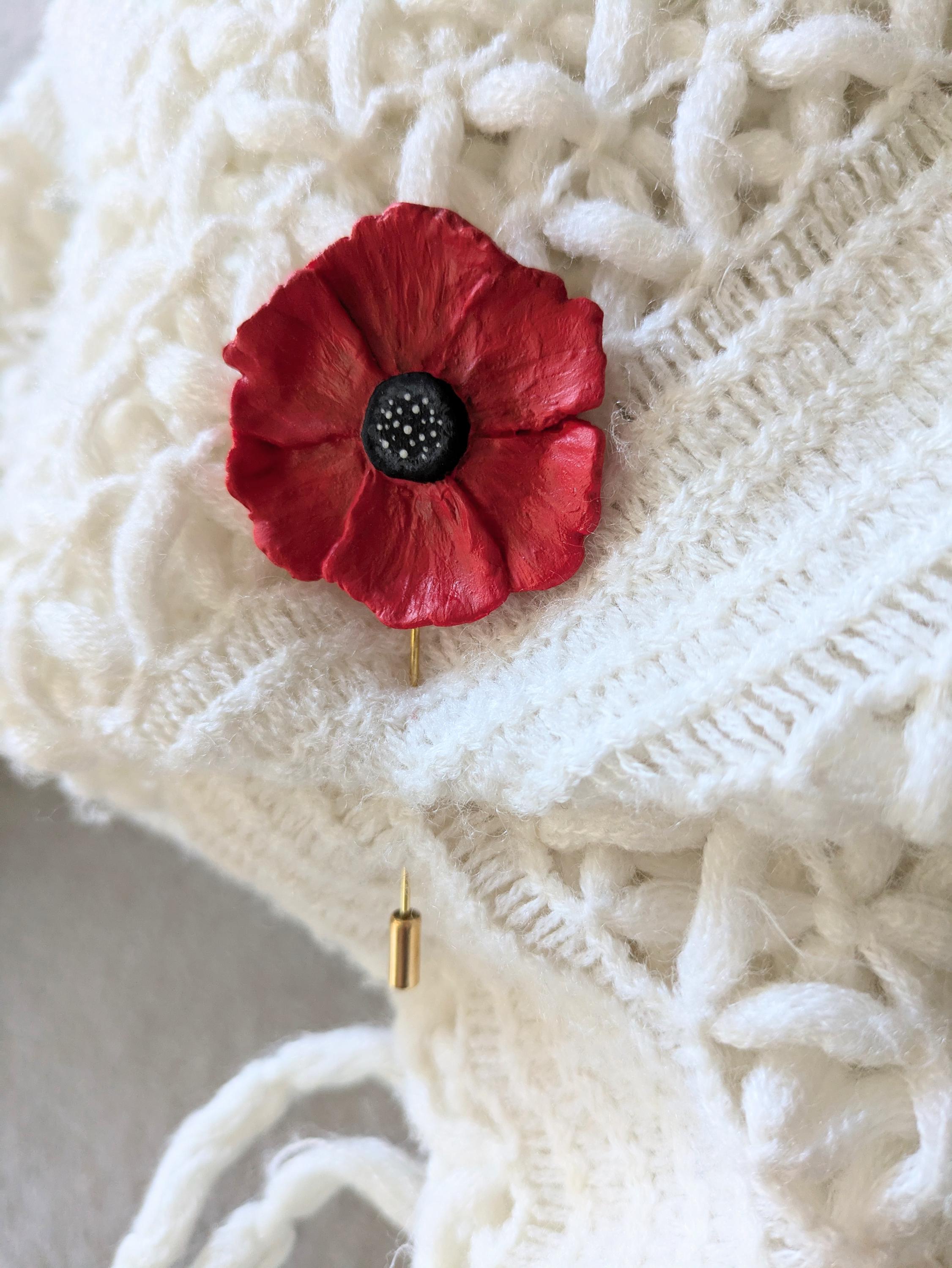 Jewelled poppy brooch store