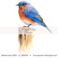 Digital Tree and Birds Clip Art, Wedding Birds Clipart, Blue and Green ...