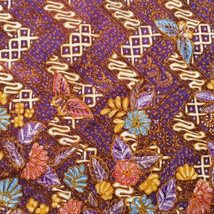 Indonesian Batik Fabric Hand Drawn, Javanese Batik Tulis Featuring ...