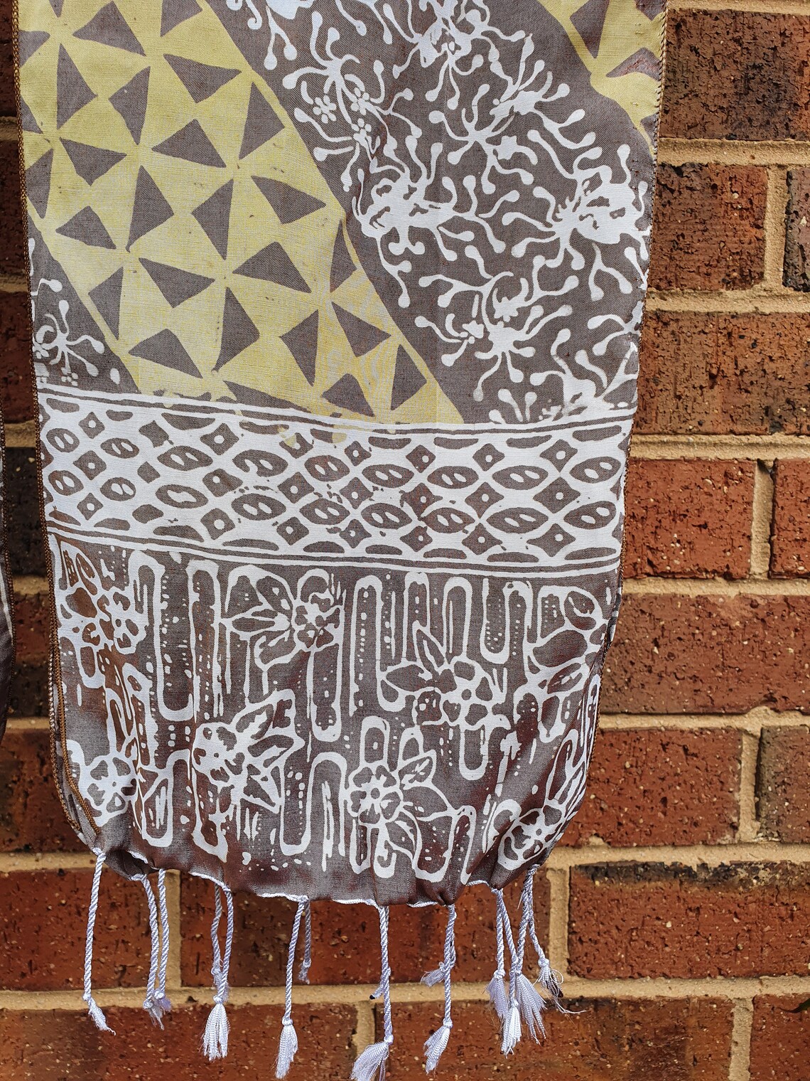 Batik Scarf Indonesian-javanese Style With Floral Design, Spring ...