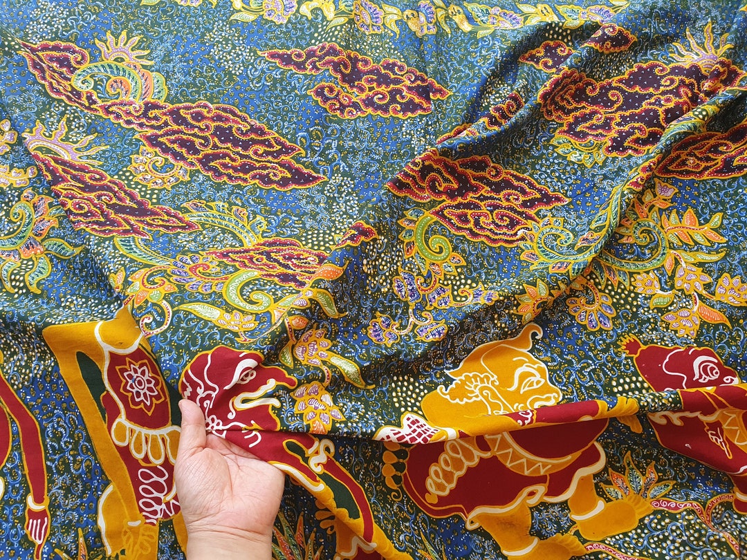 Indonesian Batik Tulis, Wayang Shadow Puppet Punokawan Asian Art Hand ...