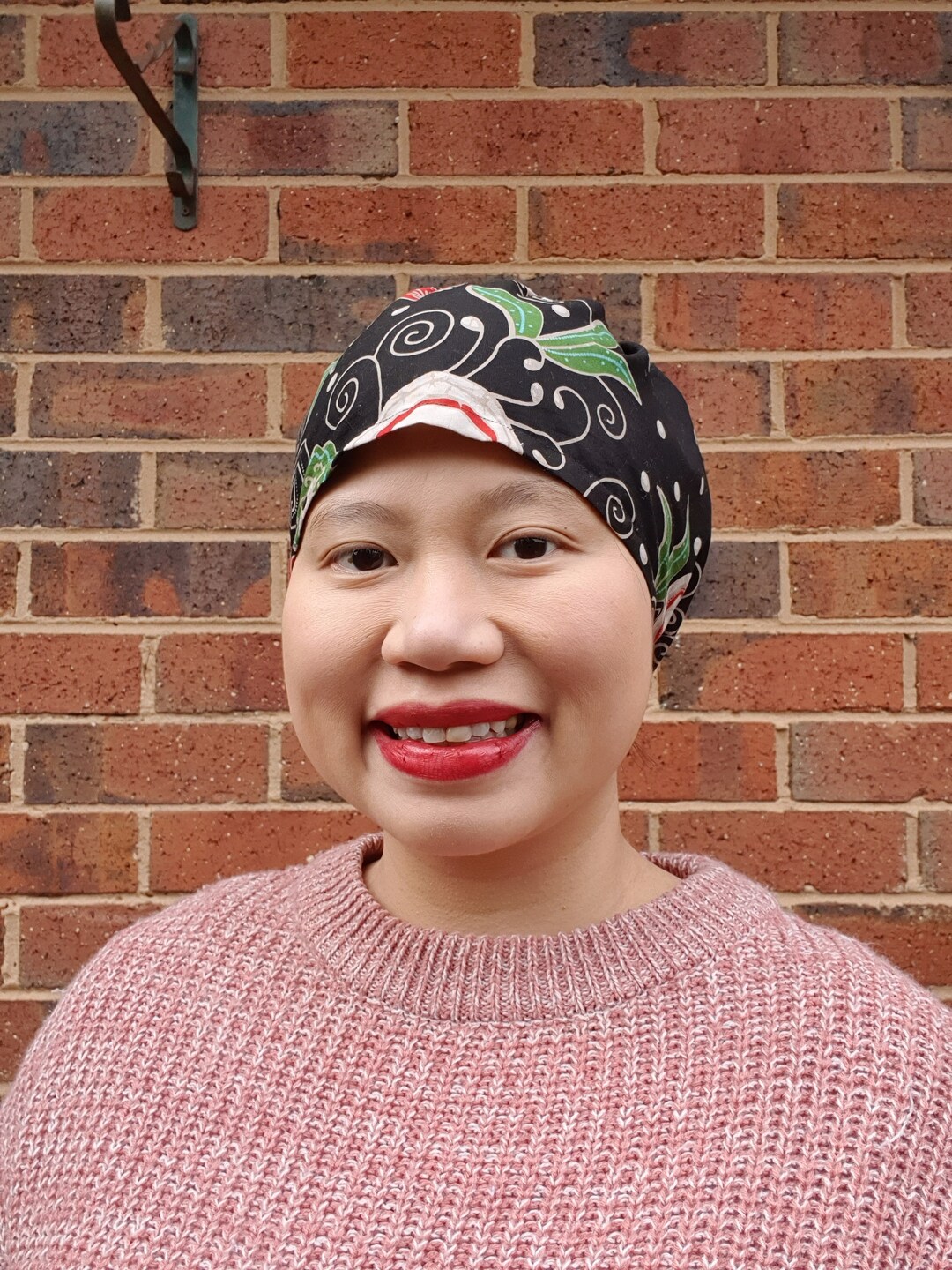 Medical Scrub Cap Indonesian Batik, Surgical Scrub Hat for Women With ...