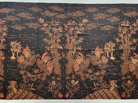 Traditional Javanese Batik Sarong Indonesian Fabric Hand | Etsy