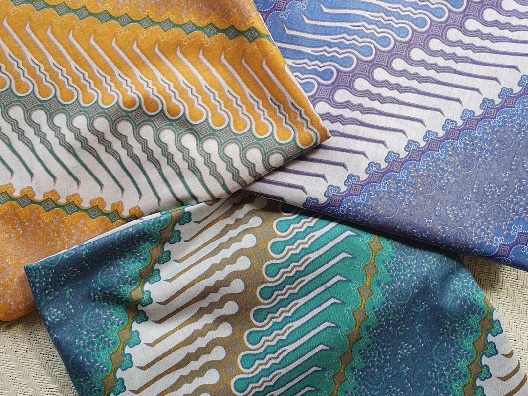 Indonesian Batik Sarong Cotton, Javanese Fabric Parang, Summer Outdoor ...
