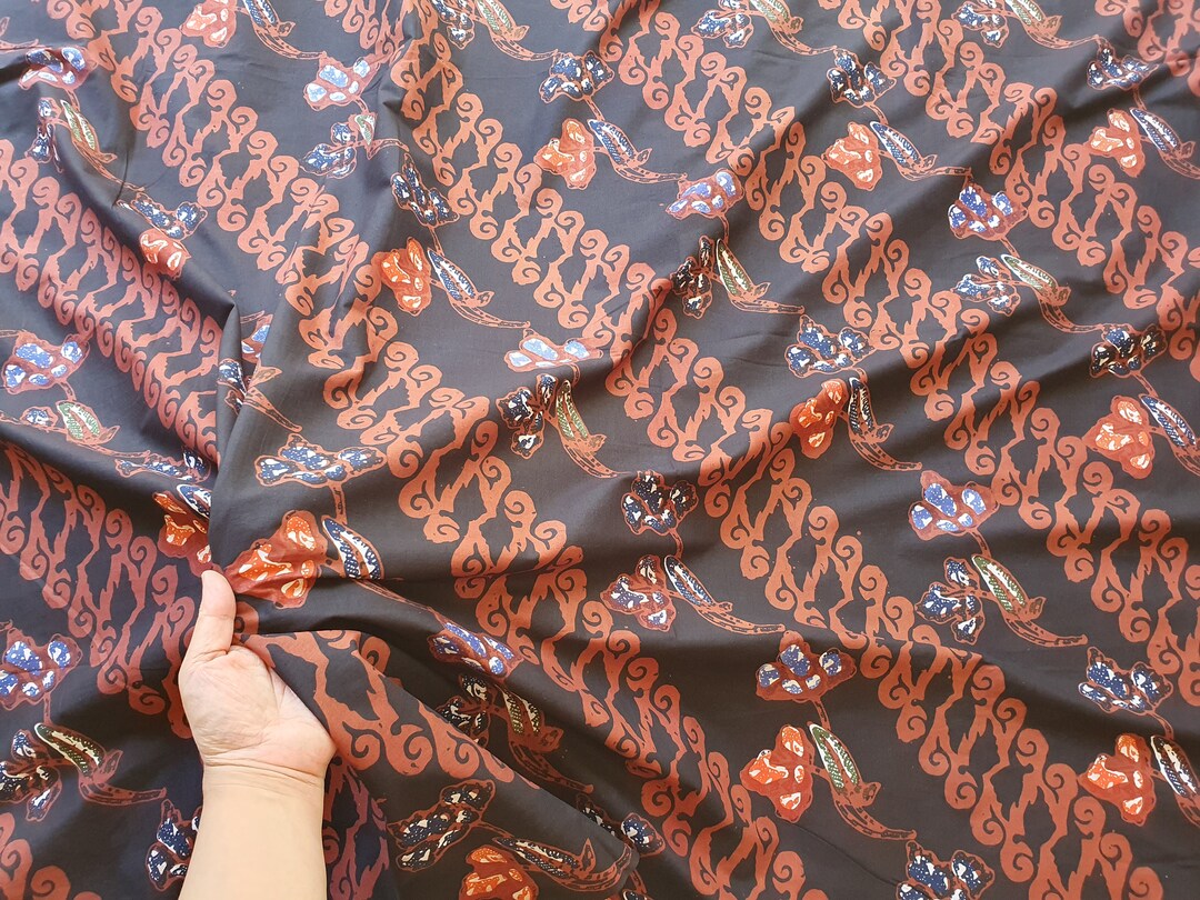 Indonesian Batik Fabric Kebaya Encim, Traditional Javanese Sarong ...