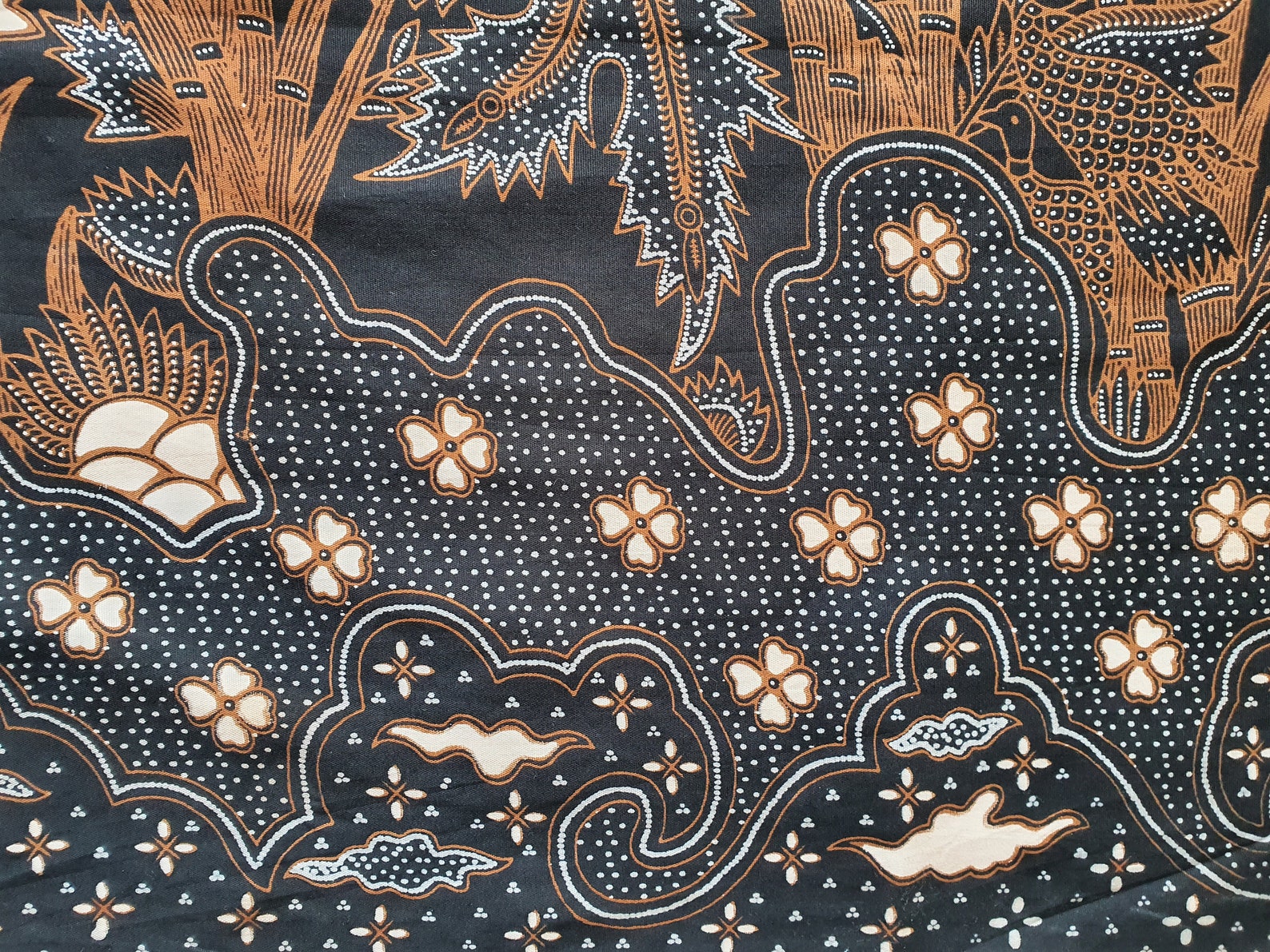 Indonesian Batik Fabric Javanese Sarong Birds in Bamboo - Etsy