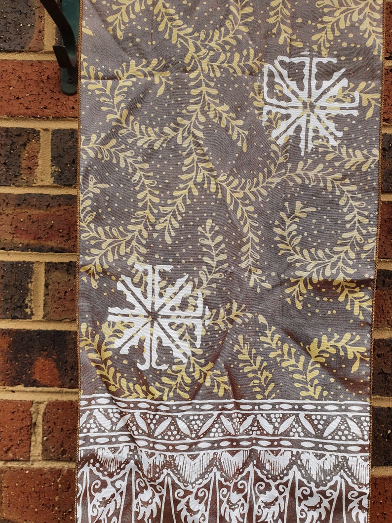 Batik Scarf Indonesian-javanese Style With Floral Design, Spring ...