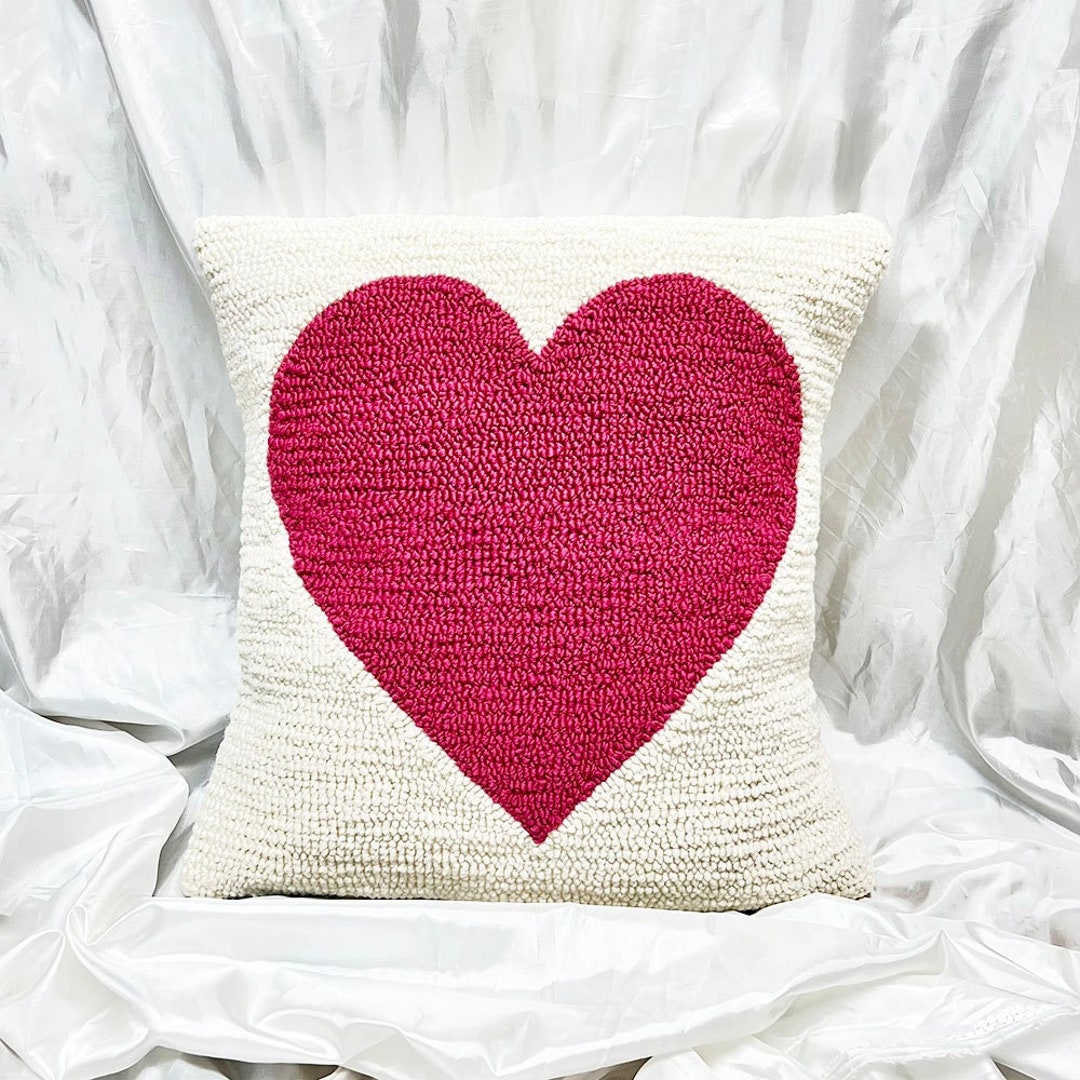 Handmade Open Heart Pillow - Etsy