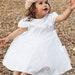 Baby Girl Dedication Dress | Vintage | Burbvus Flower Dress Girl "g020 ...