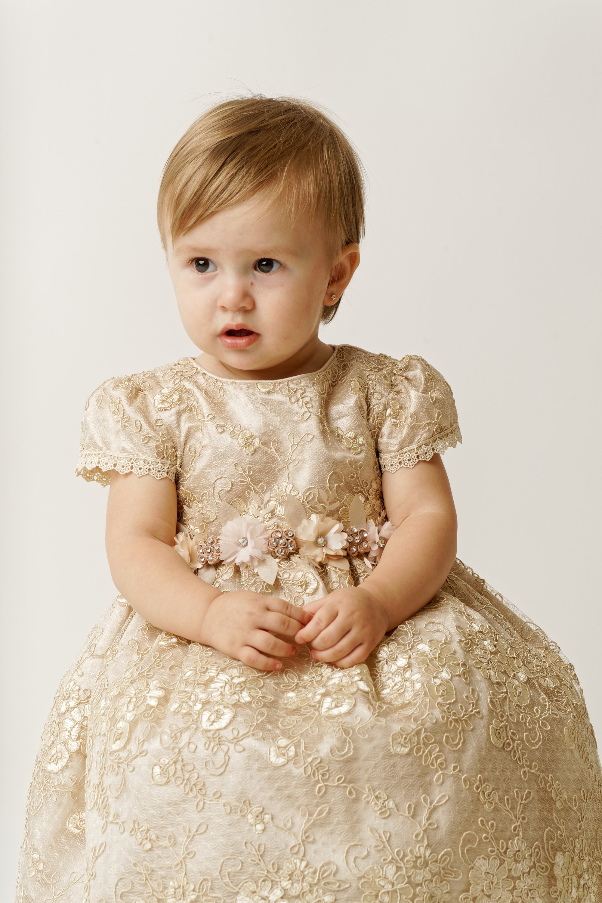 Baby Girl Dedication Dress | Vintage Burbvus Christening Dress Girl ...