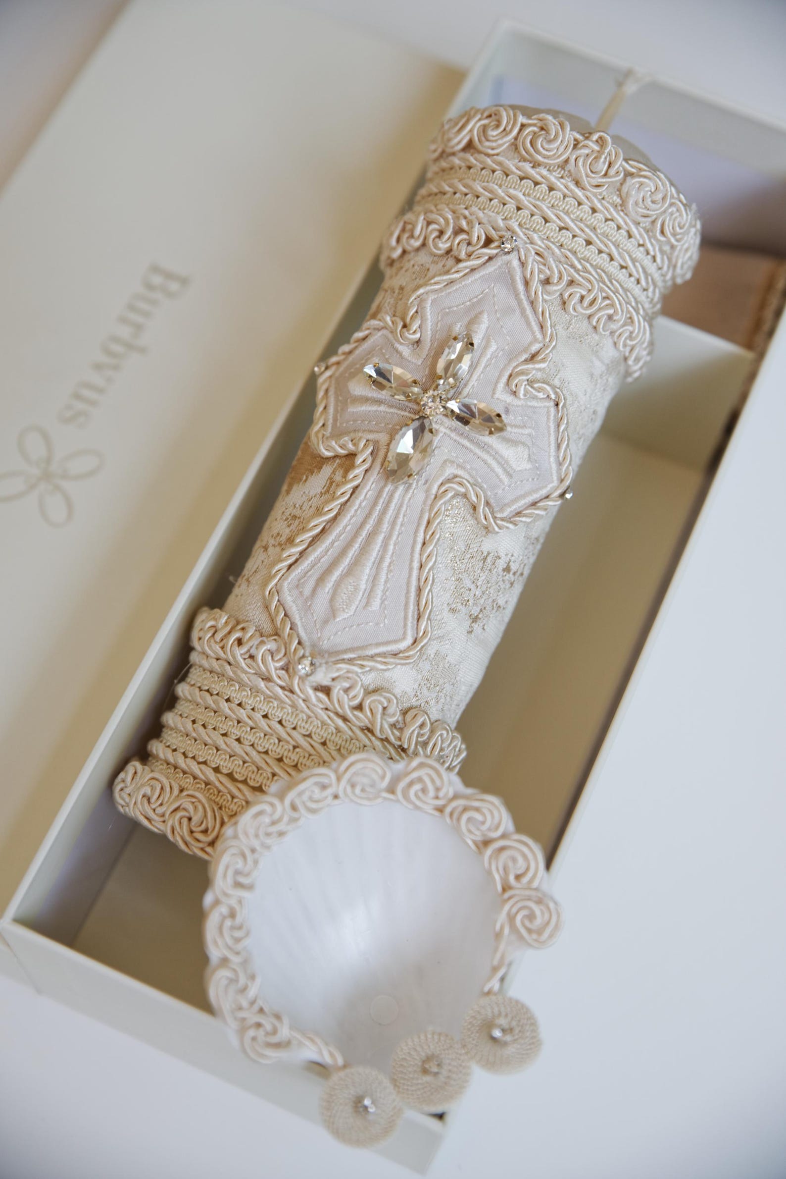 Handmade Christening Candle Set | Baptism Candles Burbvus Model # 38 ...