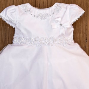Baby Girl Dedication Dress | Vintage | Burbvus Flower Dress Girl "g020 ...