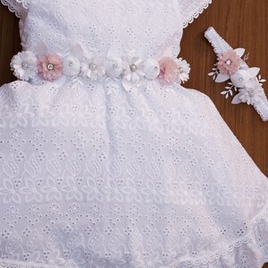 Baby Girl Dedication Dress | Vintage | Burbvus Flower Dress Girl "g037 ...