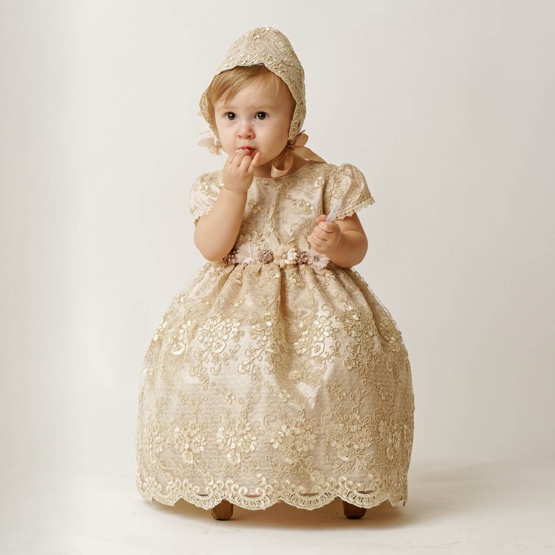 Baby Girl Dedication Dress | Vintage Burbvus Christening Dress Girl ...