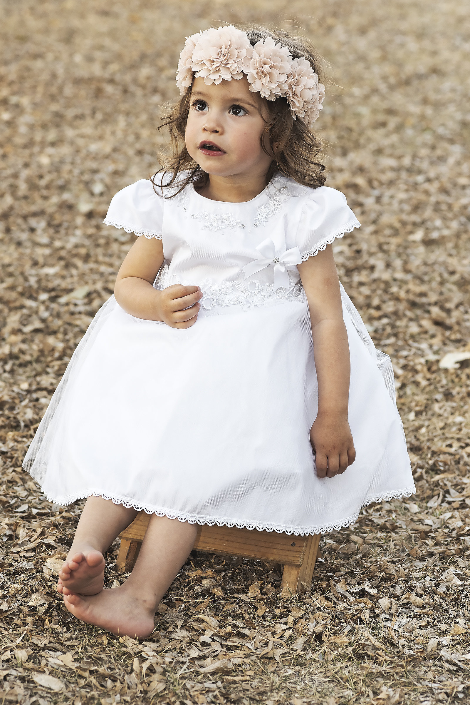 Baby Girl Dedication Dress | Vintage | Burbvus Flower Dress Girl "g020 ...