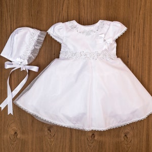 Baby Girl Dedication Dress | Vintage | Burbvus Flower Dress Girl "g020 ...