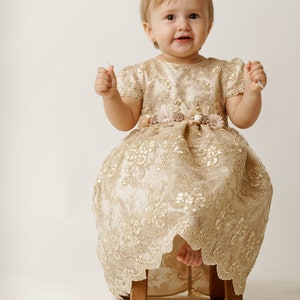Baby Girl Dedication Dress | Vintage Burbvus Christening Dress Girl ...