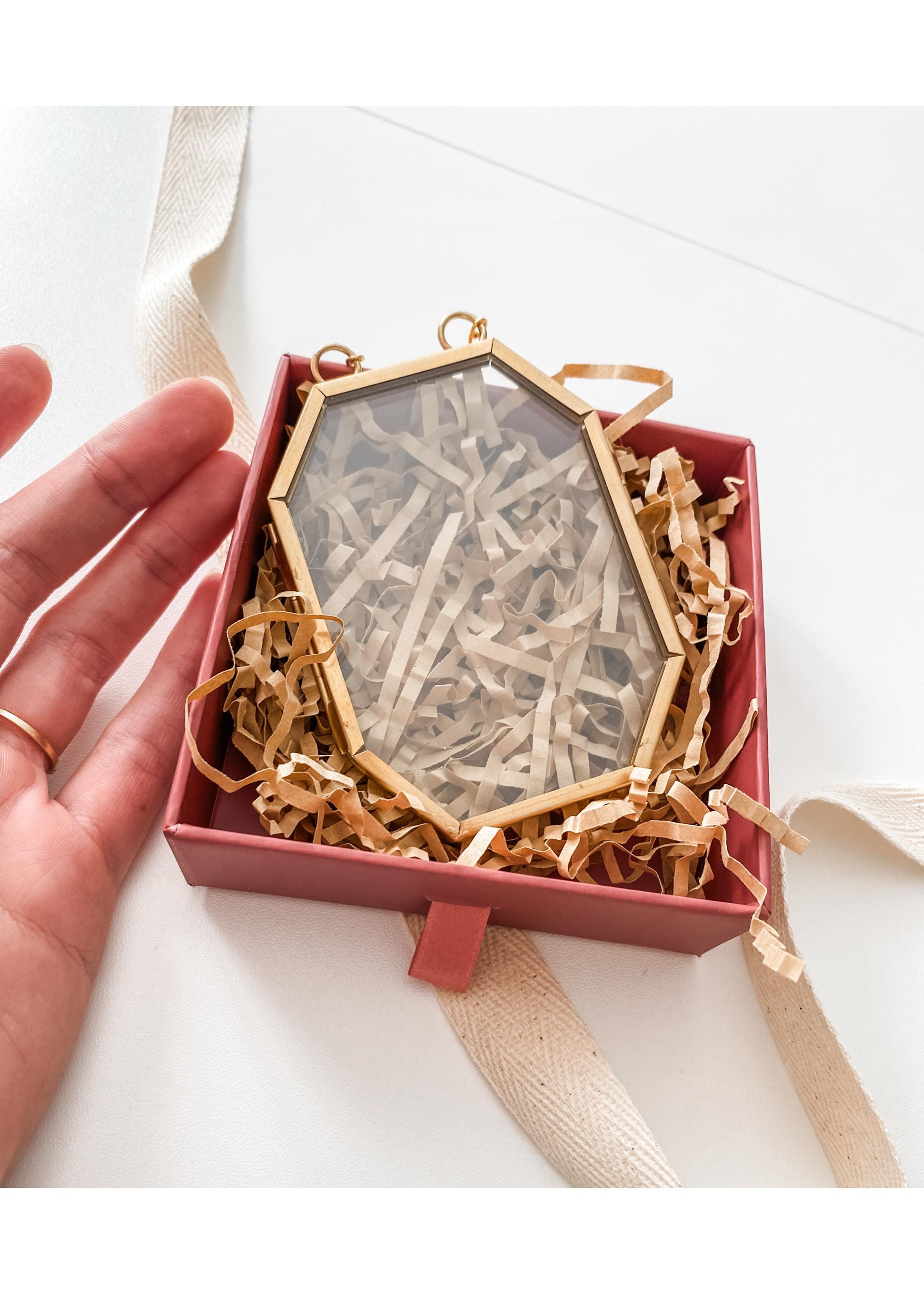 Personalizable Christmas Ornament, Add Your Own Photo, Name, Gold ...