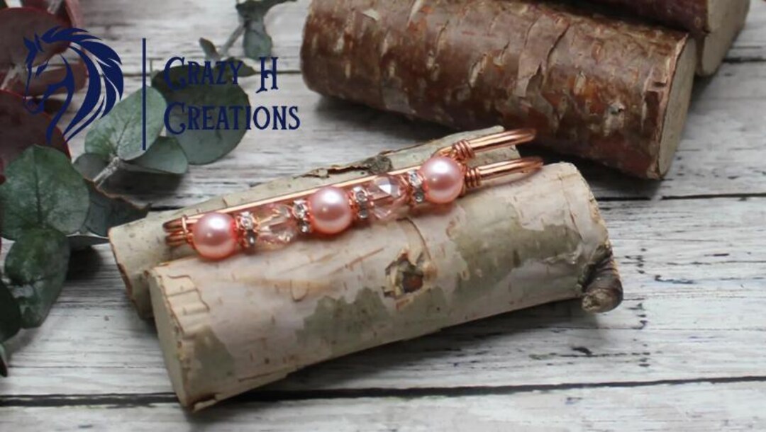 Custom Stock Tie Pin: Wire Wrapped Pin - Beaded Equestrian Jewelry - Etsy