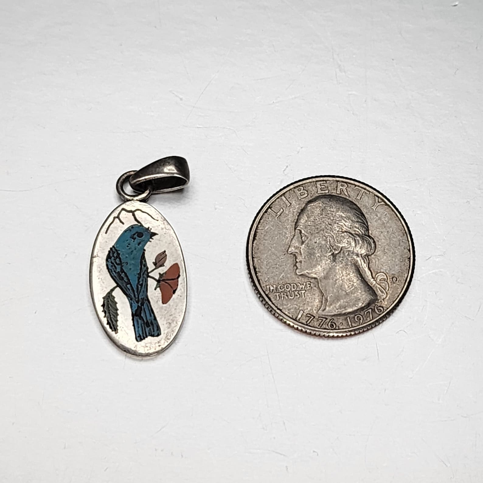 Zuni Harlan Coonsis Inlay Pendant - Etsy
