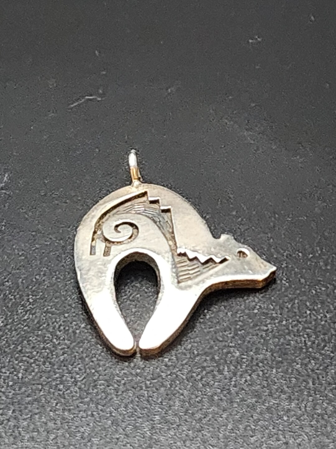 Signed Hopi Overlay Bear Pendant - Etsy