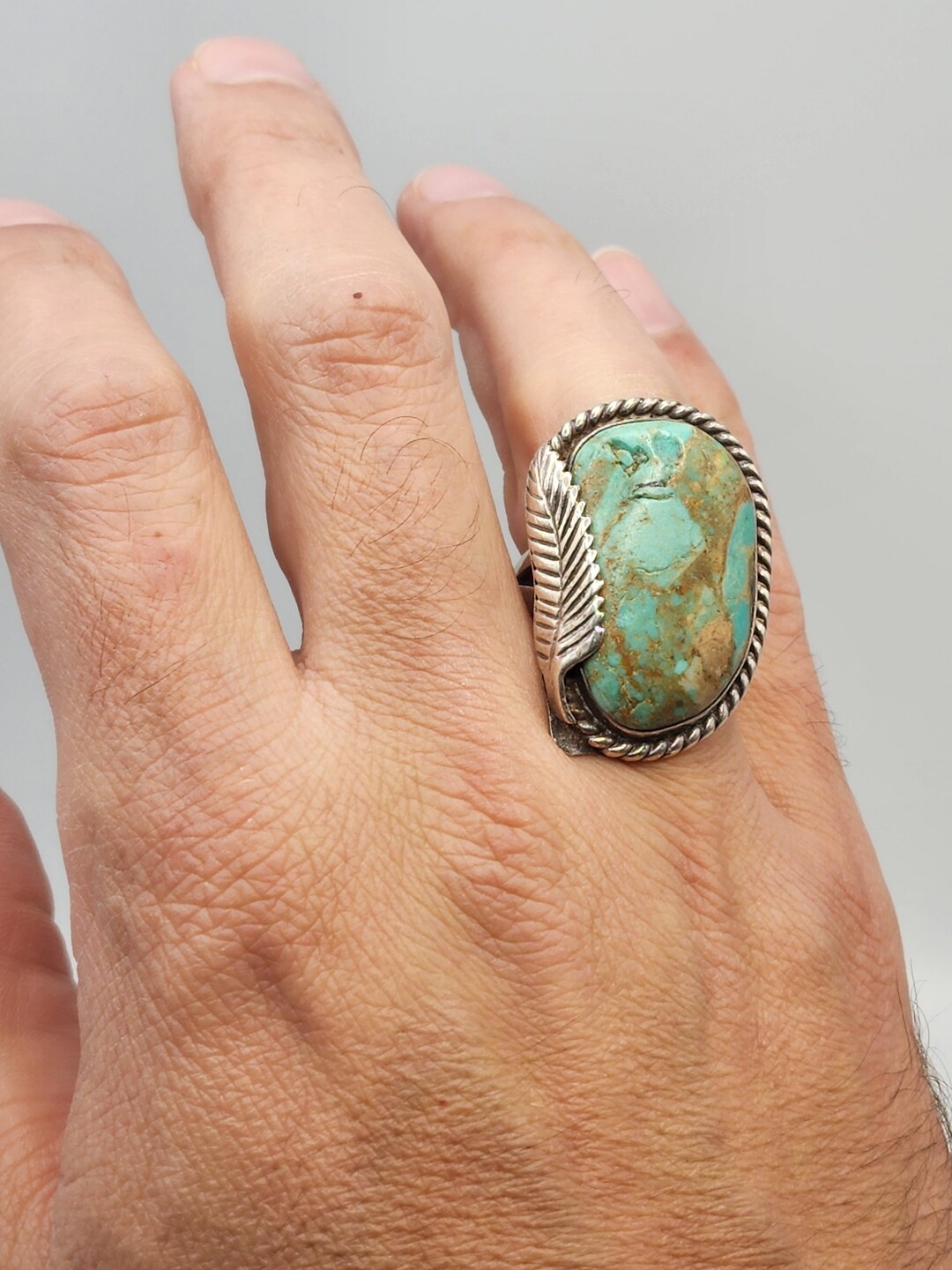 Large Turquoise Ring - Etsy