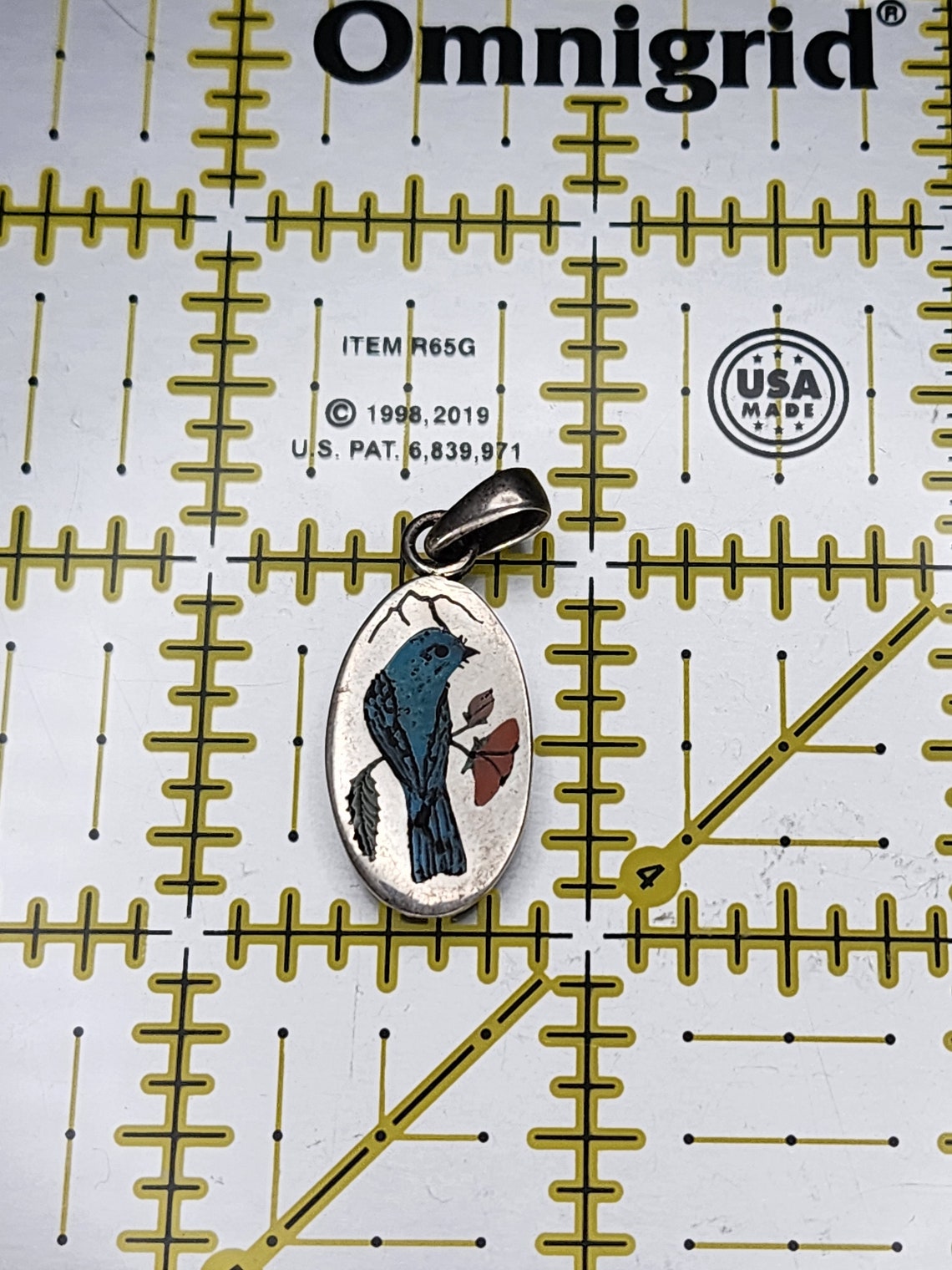 Zuni Harlan Coonsis Inlay Pendant - Etsy