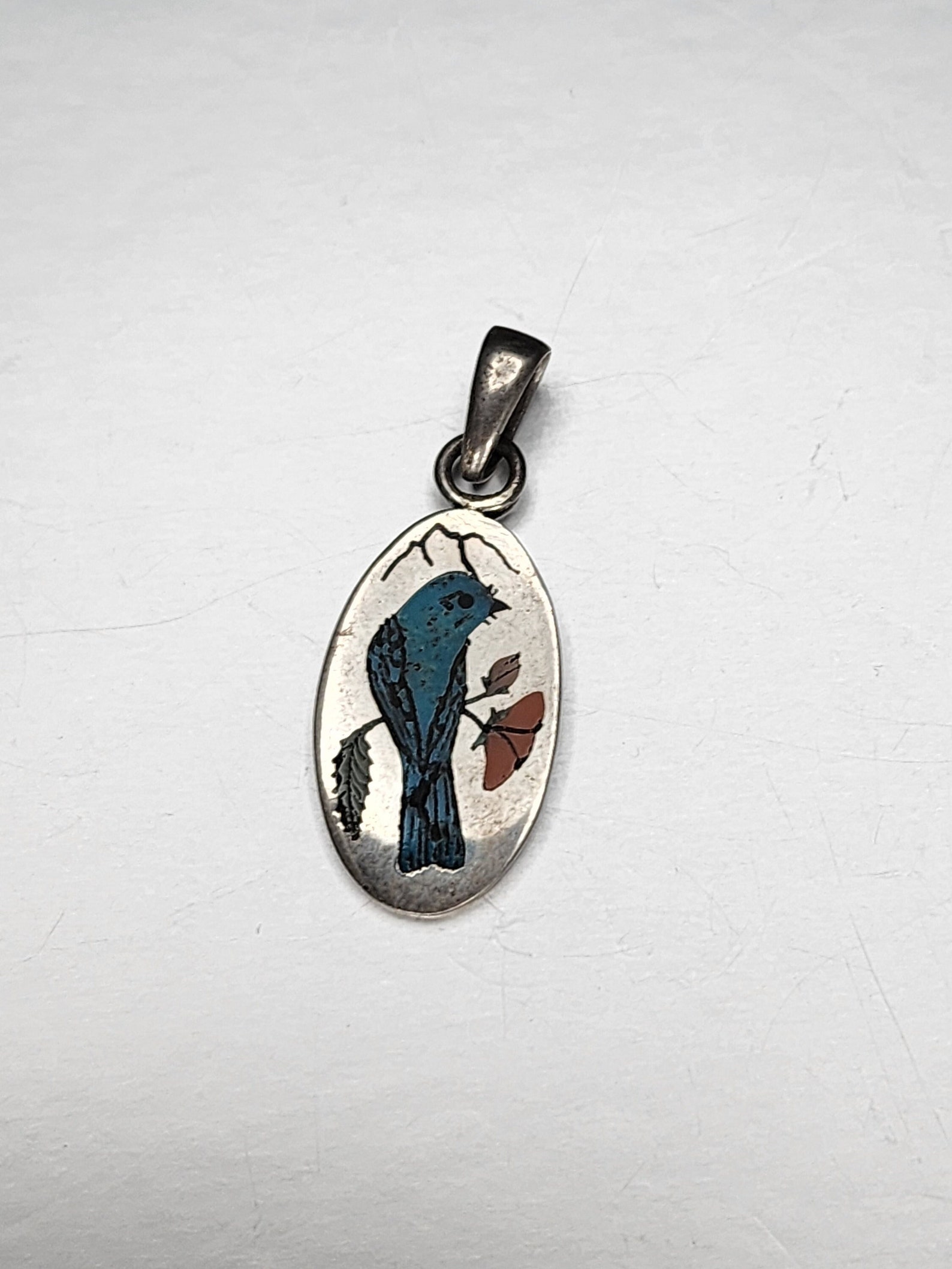 Zuni Harlan Coonsis Inlay Pendant - Etsy