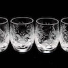 Set of 2 NEW Russian European Cut Crystal Tea Glasses 8.5 Oz. W/metal ...