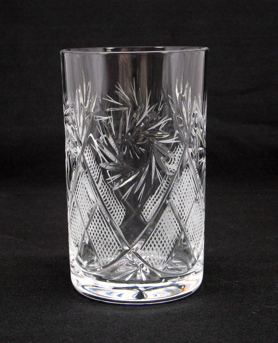 8.5 Oz. Russian Cut Crystal Glass Suitable for Hot/cold - Etsy
