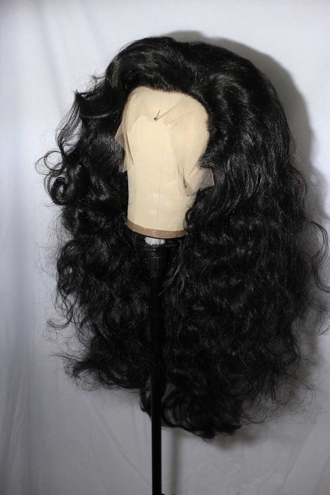 Lace Front - Super Voluminous Black Drag Queen Wig *MADE TO ORDER* - Etsy