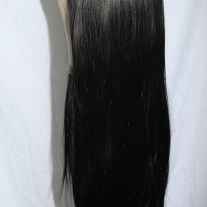 35 Inch Black Lace Front Wig: Custom Hairline, Long Synthetic Hair - Etsy