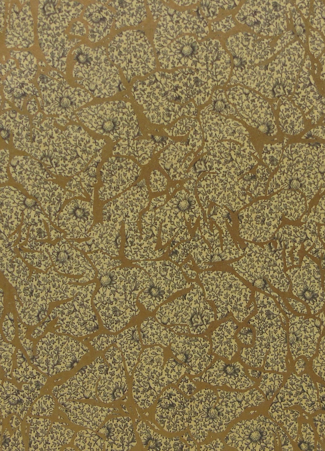 GOLD ANTIQUE MARBLED Paper, 1 Piece for Decoupage, Craft, Collage Etc ...