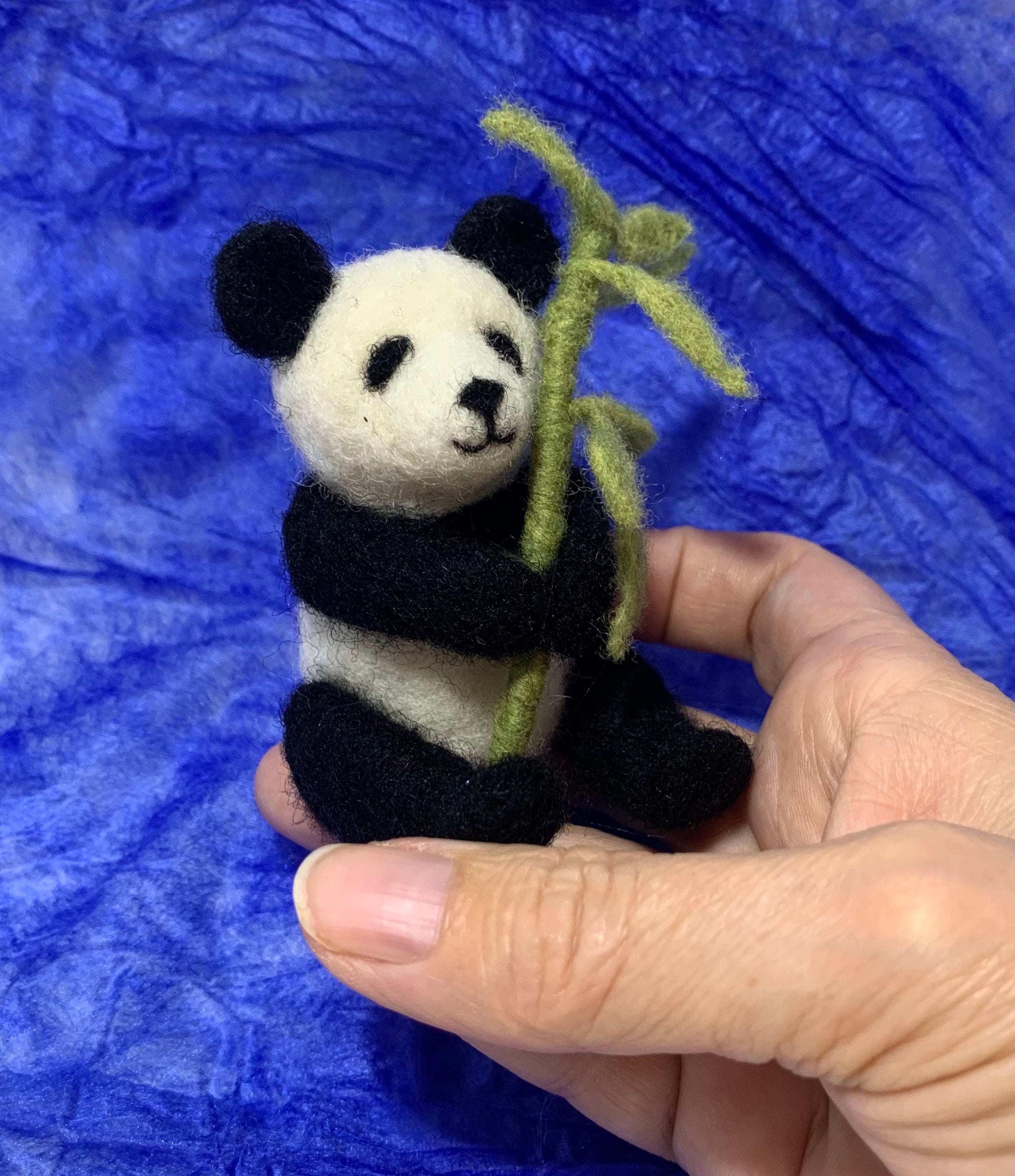 Needle Felted Panda | Etsy
