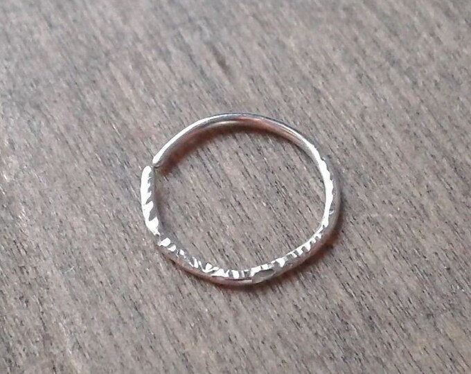 Tiny Huggie Seamless Sleeper Hoops, Silver Filled Hoop Earrings ...