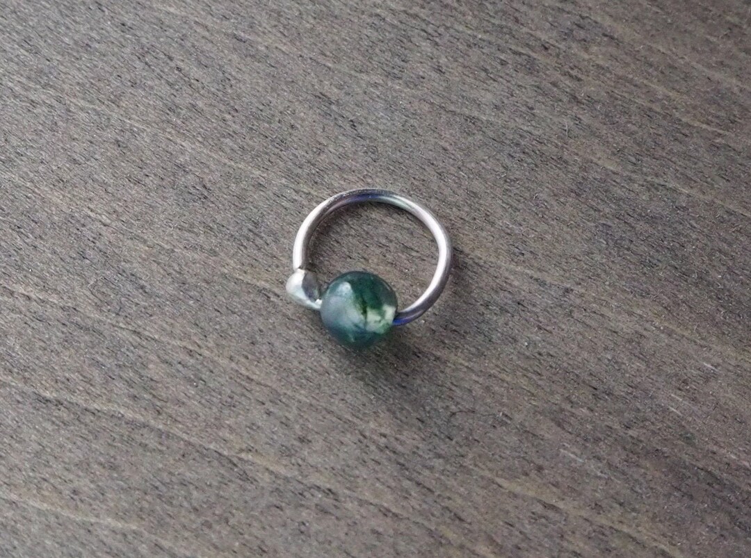 Small Cartilage Hoop, Silver Daith Earring, Piercing Earring, Single ...