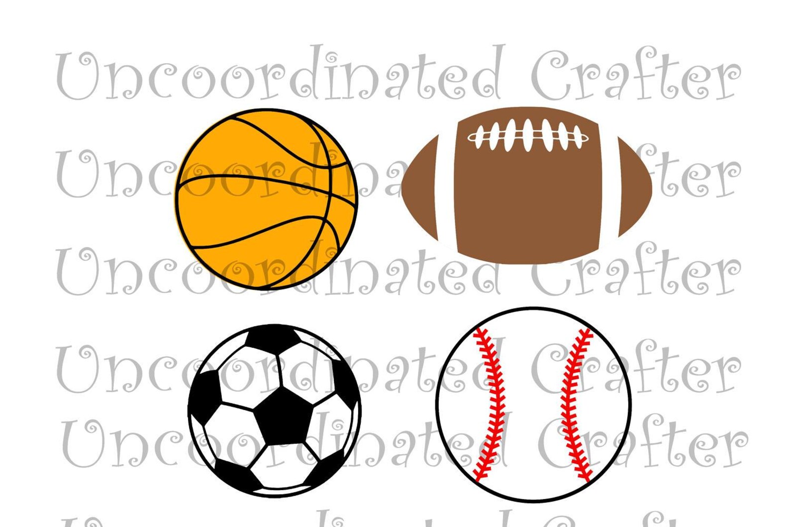 Ball Set Svg// Baseball Svg// Basketball Svg// Football Svg// - Etsy