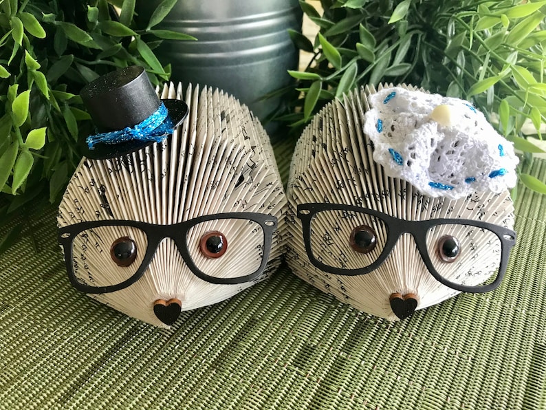 Medium Sapphire Wedding Anniversary Hedgehogs - Etsy UK