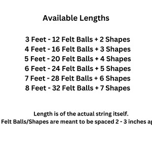 Star Spangled Banner Felt Ball Garland, 4th of July Decorations, Red ...