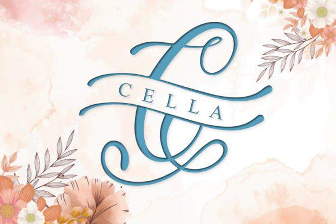 Cella Monogram - Calligraphy Font, Script Font, Cricut Font Svg ...