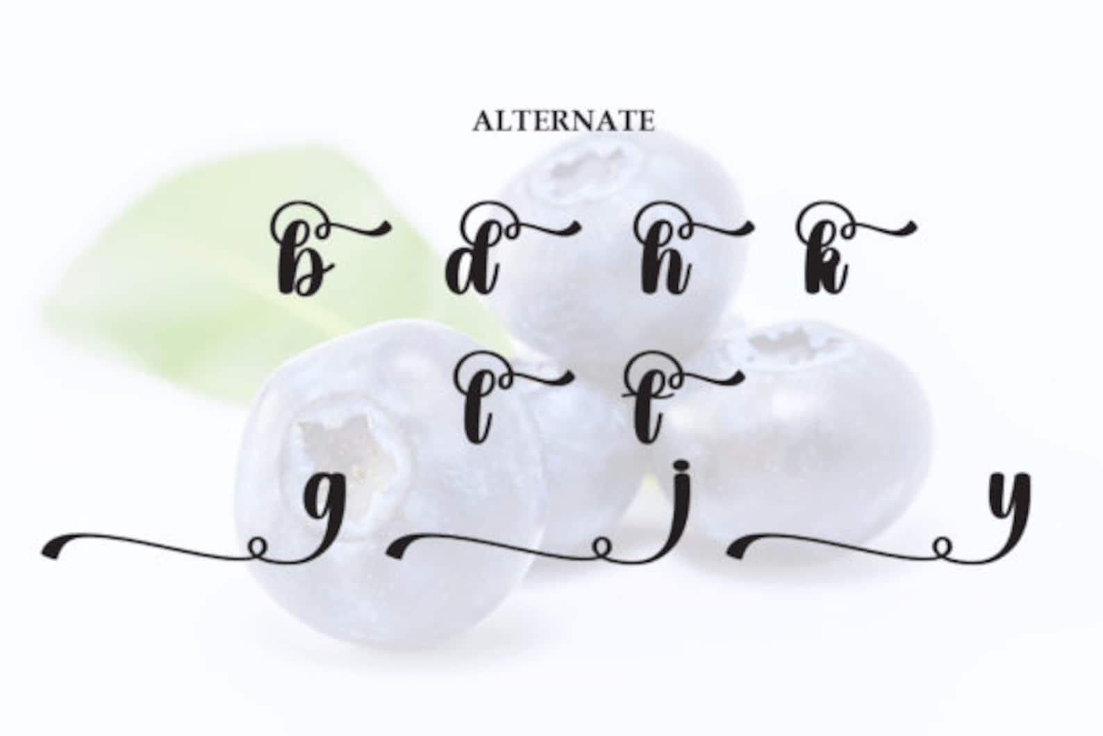 Blueberry - Calligraphy Font, Script Font, Cricut Font Svg, Cursive ...