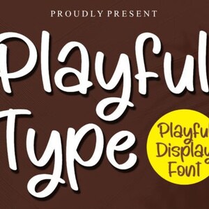 Playful Type - Calligraphy Font, Script Font, Cricut Font Svg, Cursive ...