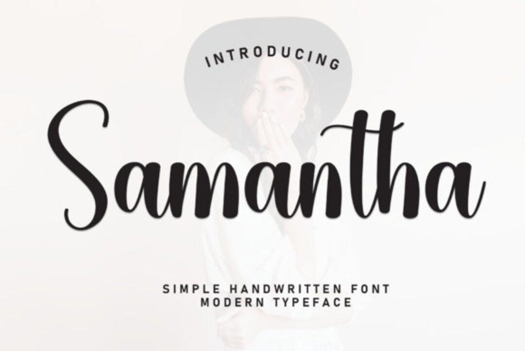 Samantha - Calligraphy Font, Script Font, Cricut Font Svg, Cursive Font ...