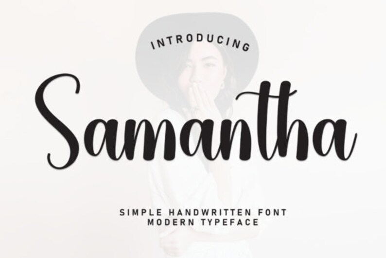 Samantha - Calligraphy Font, Script Font, Cricut Font Svg, Cursive Font ...
