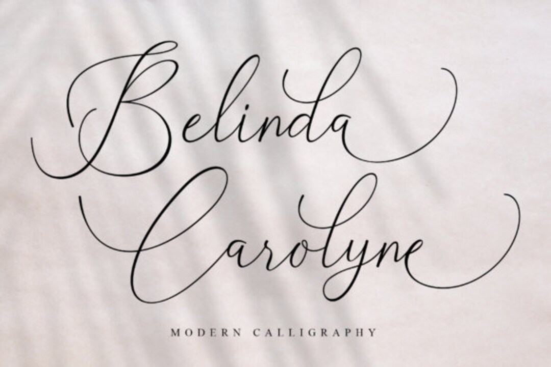 Belinda Carolyne Calligraphy Font, Script Font, Cricut Font Svg ...