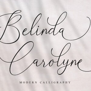 Belinda Carolyne Calligraphy Font, Script Font, Cricut Font Svg ...