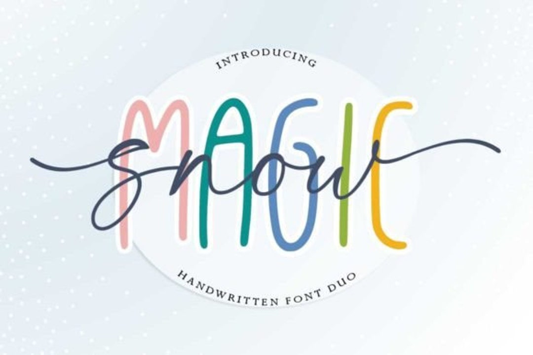 Magic Snow - Calligraphy Font, Script Font, Cricut Font Svg, Cursive ...